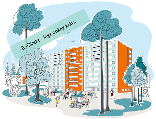 Få en lägenhet snabbt med BoDirekt - inga köpoäng krävs! - Skebo